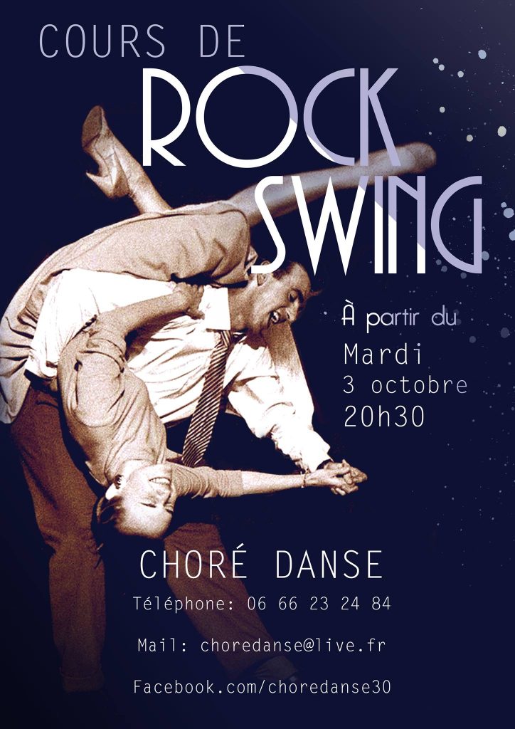 Nouveauté: Cours de rock swing adultes débutant/moyen - Choré Danse